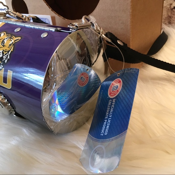 Little Earth | Bags | Rare Lsu Petite Cyclone License Plate Purse ...